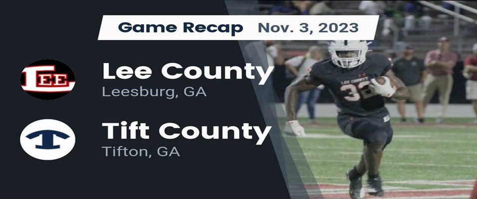 Tift County vs Lee County | Football | 11/3/2023