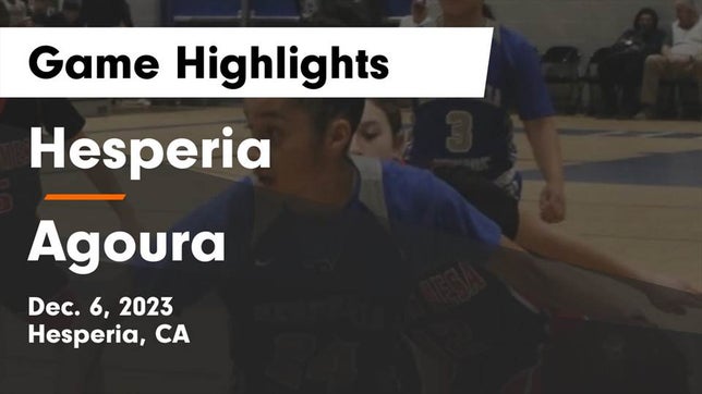 Basketball Game Recap: Agoura Chargers vs. Hesperia Scorpions