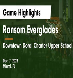 Braddock vs Ransom Everglades | Girls Basketball | 11/20