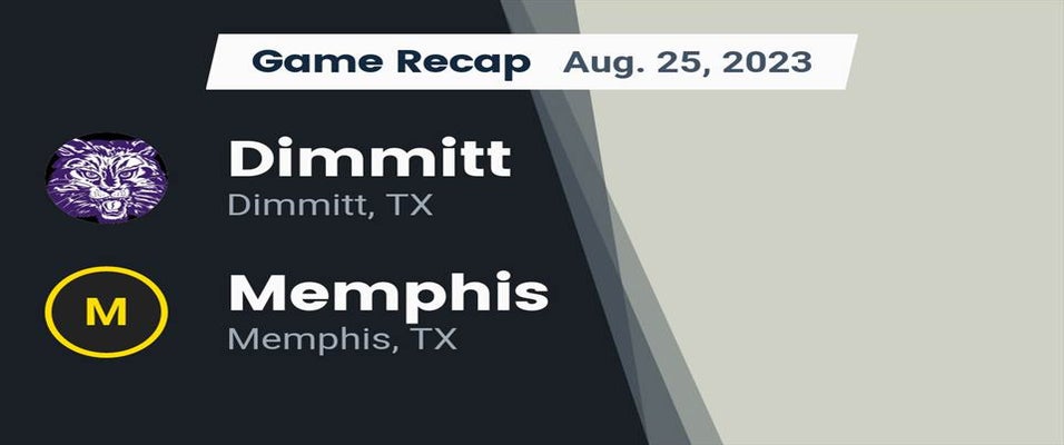Memphis vs Dimmitt | Football | 8/25/2023