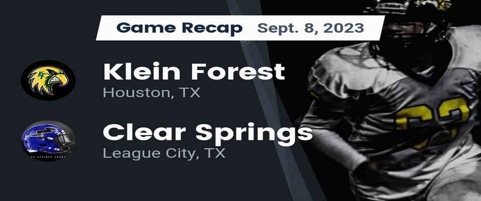 Klein Forest vs Clear Springs | Football | 9/8/2023