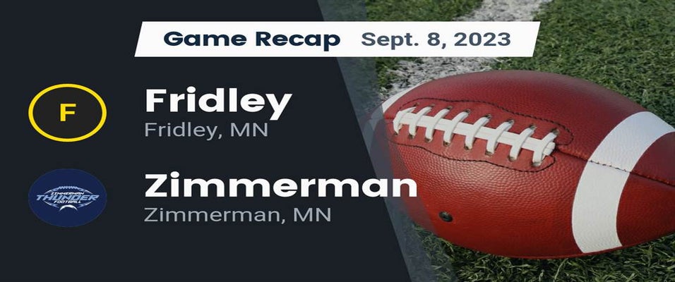 Zimmerman vs Fridley | Football | 9/8/2023