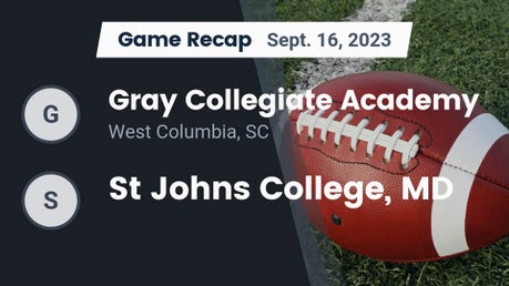 Gray Collegiate Academy vs Hammond | Football | 9/1/2023