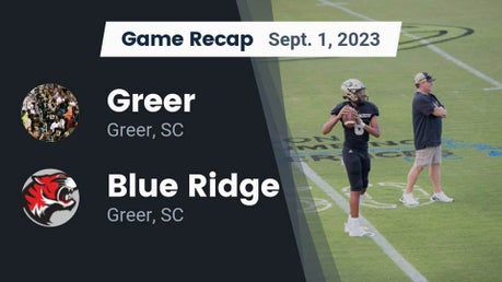Westside vs Greer | Football | 9/22/2023