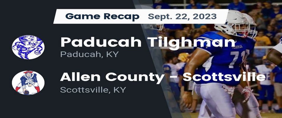 Allen County-Scottsville vs Paducah Tilghman | Football | 9/22/2023