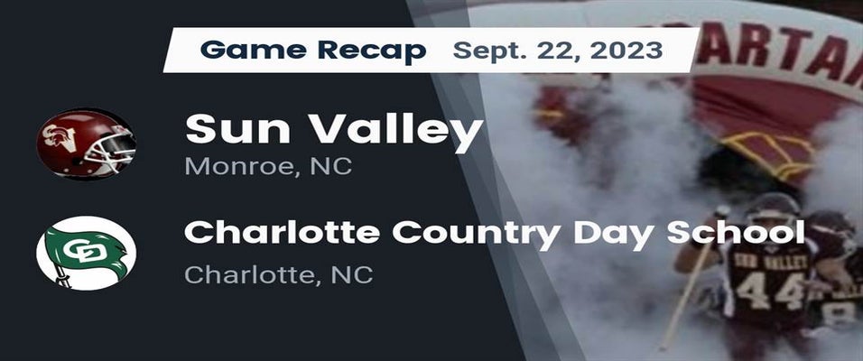 Sun Valley vs Charlotte Country Day School | Football | 9/22/2023
