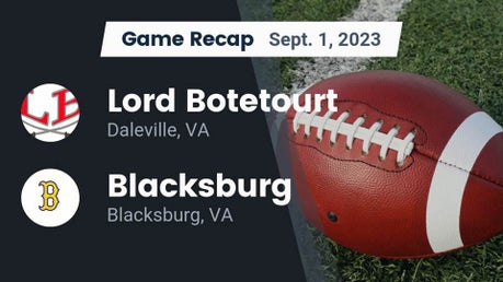 Lord Botetourt vs William Byrd | Football | 11/17/2023
