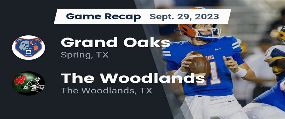 Grand Oaks vs The Woodlands | Football | 9/29/2023