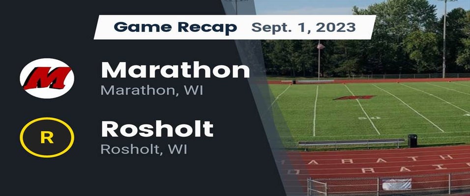 Marathon vs Rosholt | Football | 9/1/2023