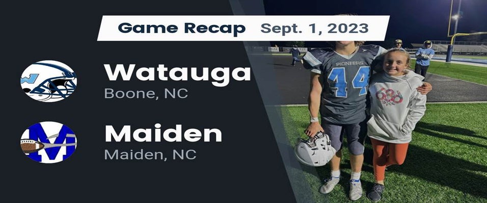 Watauga vs Maiden | Football | 9/1/2023