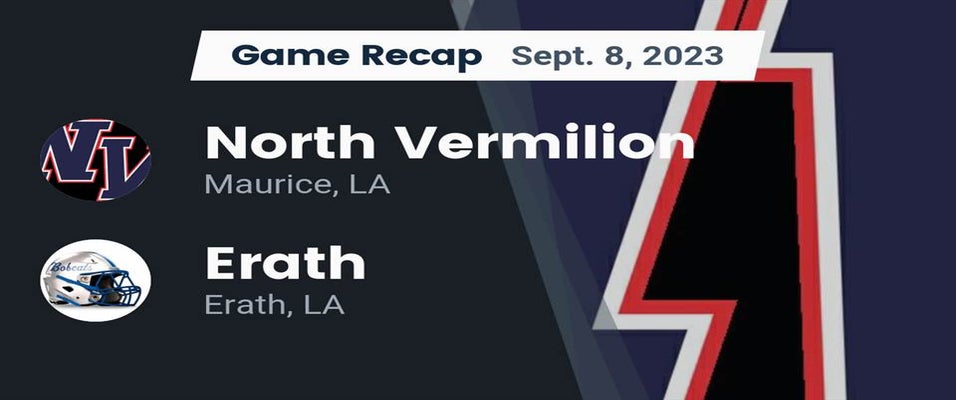 North Vermilion vs Erath | Football | 9/8/2023