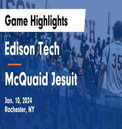 Edison Tech vs McQuaid Jesuit | Basketball | 12/6/2023