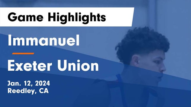 Basketball Game Preview: Immanuel Eagles vs. Central Valley Christian Cavaliers