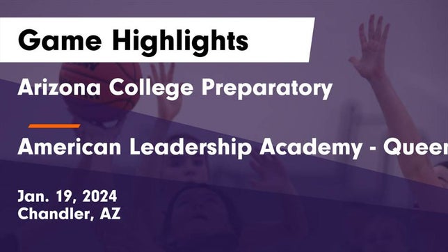Basketball Game Preview: Arizona College Prep Knights vs. Eastmark ...