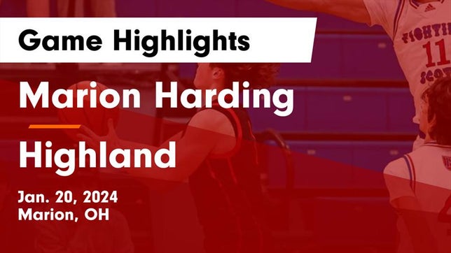 Basketball Game Recap: Marion Harding Presidents vs. River Valley Vikings