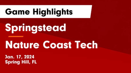 Springstead vs Niceville | Girls Soccer | 2/13