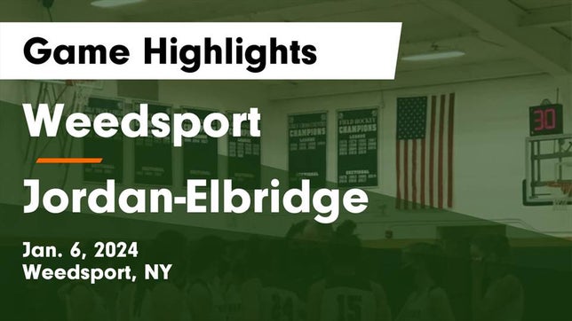 Jordan-Elbridge has no trouble against Weedsport