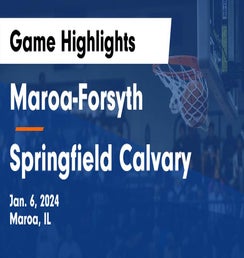 Maroa-Forsyth vs Rochester | Basketball | 1/16