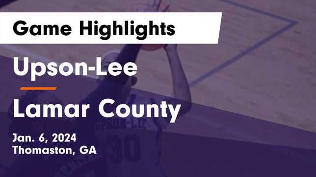 Basketball Game Recap: Upson-Lee Knights vs. Manchester Blue Devils