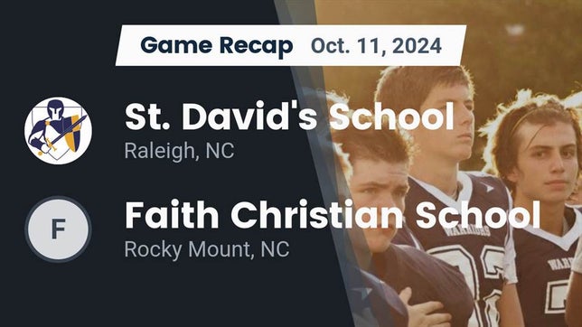 Football Game Preview: St. David's Warriors vs. Cary Christian Knights