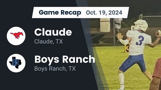 Football Game Preview: Boys Ranch Roughriders vs. Booker Kiowas