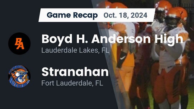 Football Recap: Boyd Anderson Takes a Loss
