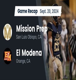 Mission College Prep vs Immanuel | Football | 11/8