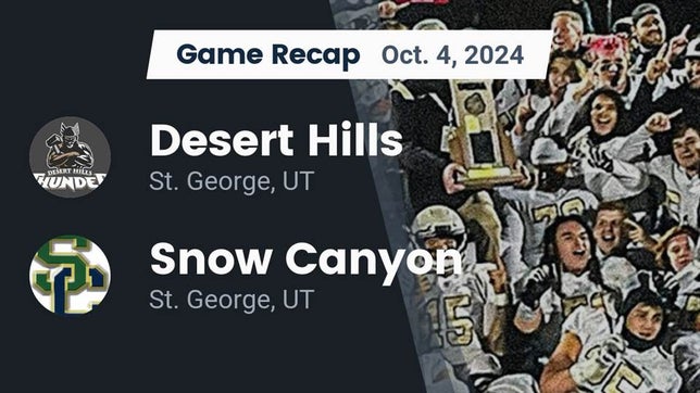 Football Game Preview: Desert Hills Thunder vs. Cedar Reds