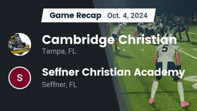 Football Recap: Seffner Christian Falls Despite Strong Effort from ...