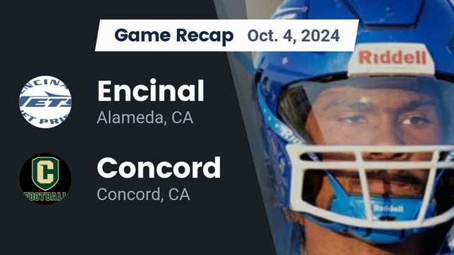Football Recap: Jayden Reger Leads Concord to Victory over Encinal