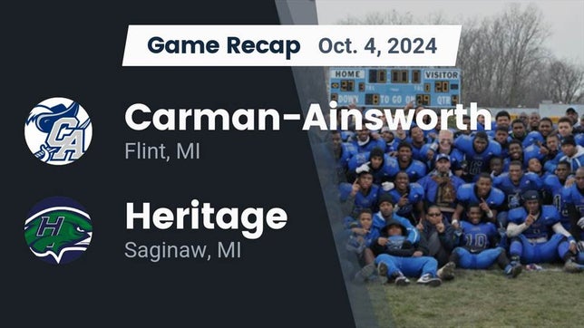 Football Game Preview: Carman-Ainsworth Cavaliers vs. Davison Cardinals