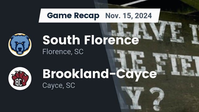 Football Game Preview: South Florence Bruins vs. Hilton Head Island ...