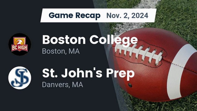 Football Recap: Boston College High Continues Home Dominance on Friday