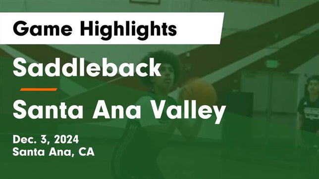 Basketball Game Preview: Santa Ana Valley Falcons vs. Cornerstone ...