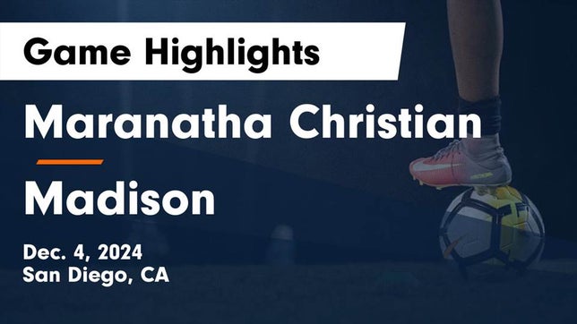 Soccer Recap: Maranatha Christian Victorious