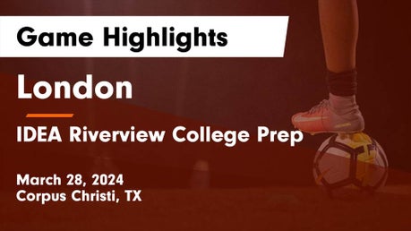 IDEA Riverview vs London | Girls Soccer | 3/28