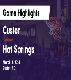 Custer vs Hot Springs | Basketball | 3/1