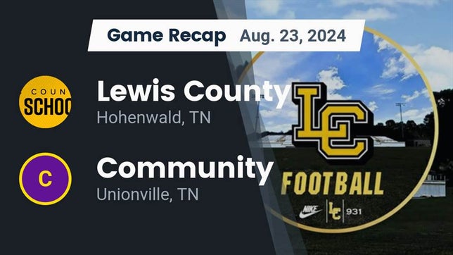 Football Game Preview: Lewis County Heads Out