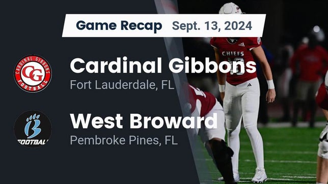 Football Game Preview: Cardinal Gibbons Chiefs vs. Calvary Christian ...