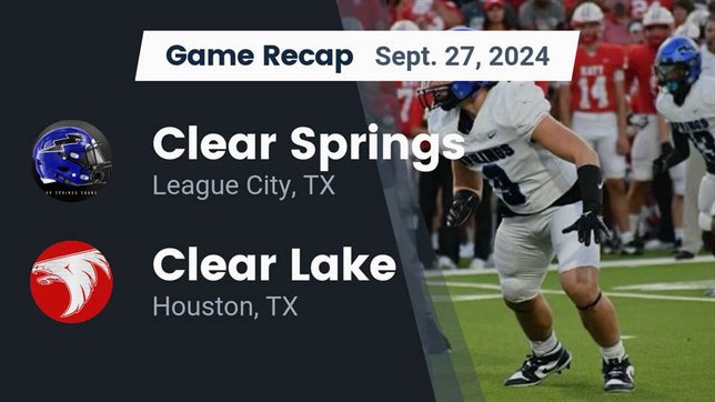 Football Game Preview: Clear Springs Chargers vs. Brazoswood Buccaneers