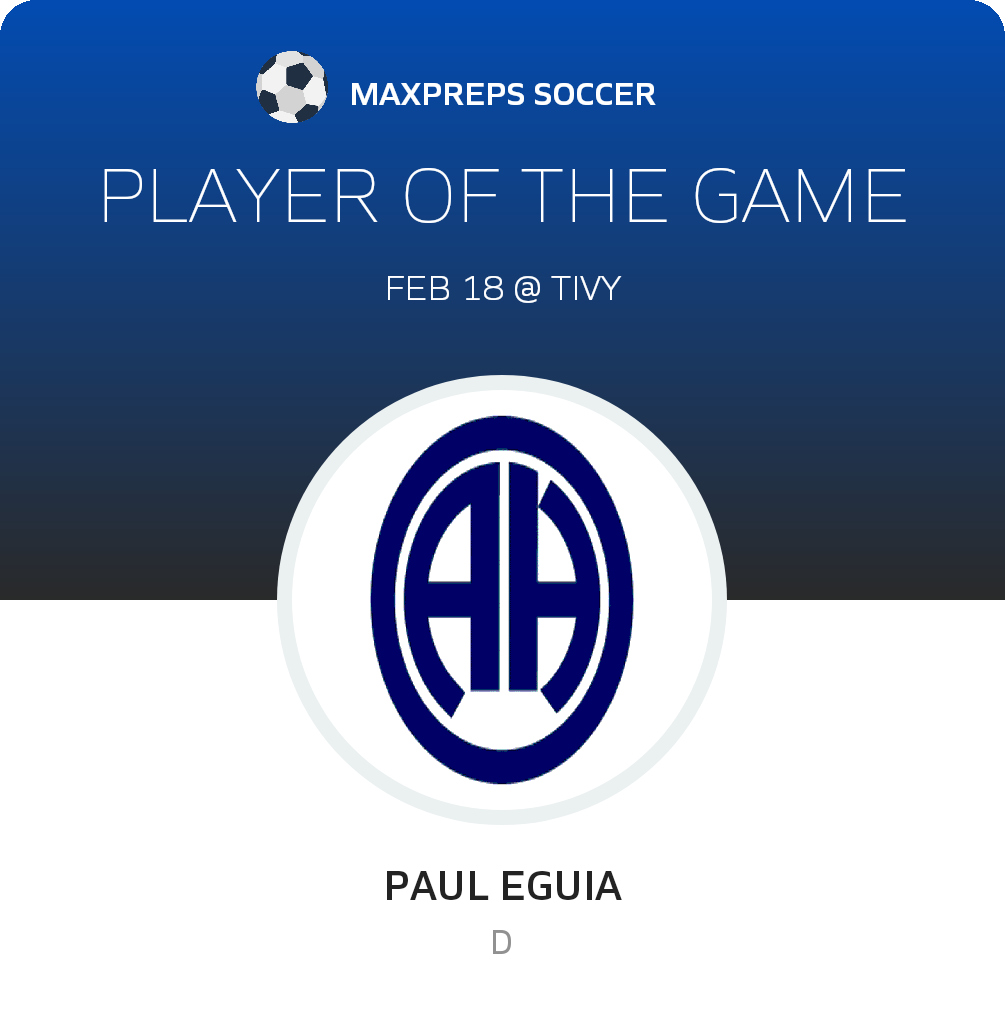Paul Eguia's (San Antonio, TX) Awards | MaxPreps