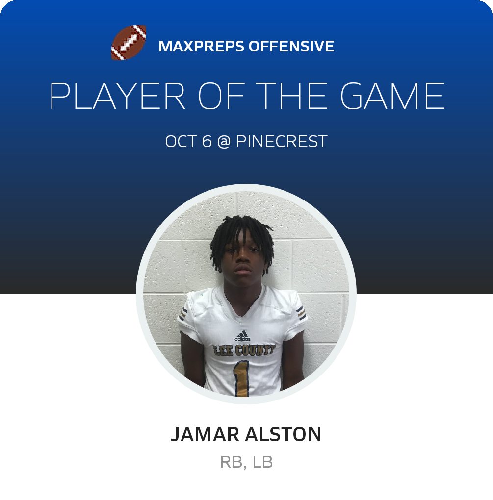 Jamar Alston's (Sanford, NC) Lee County High School Career Home