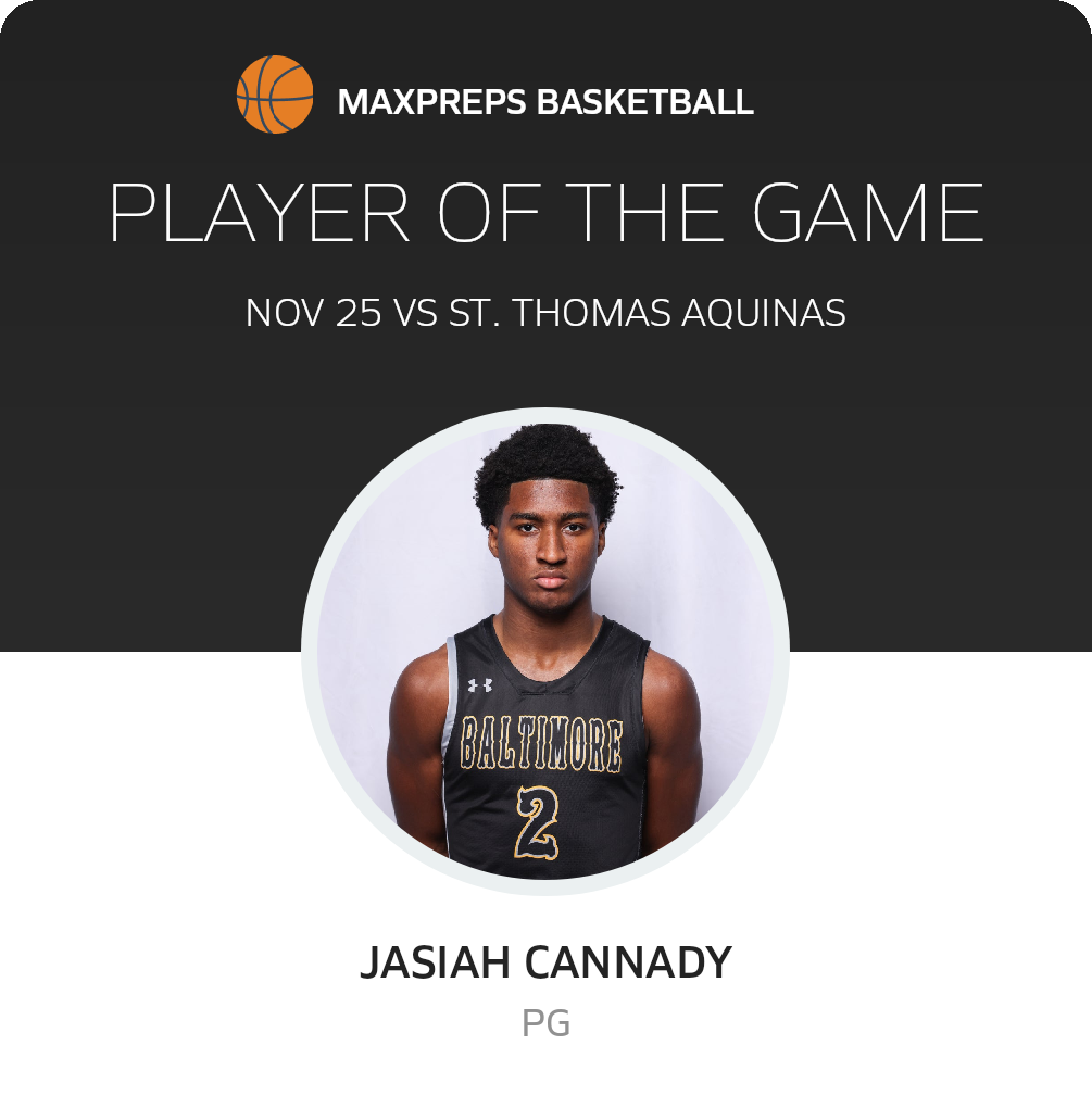 Jasiah Cannady's St. Frances Academy Career Home