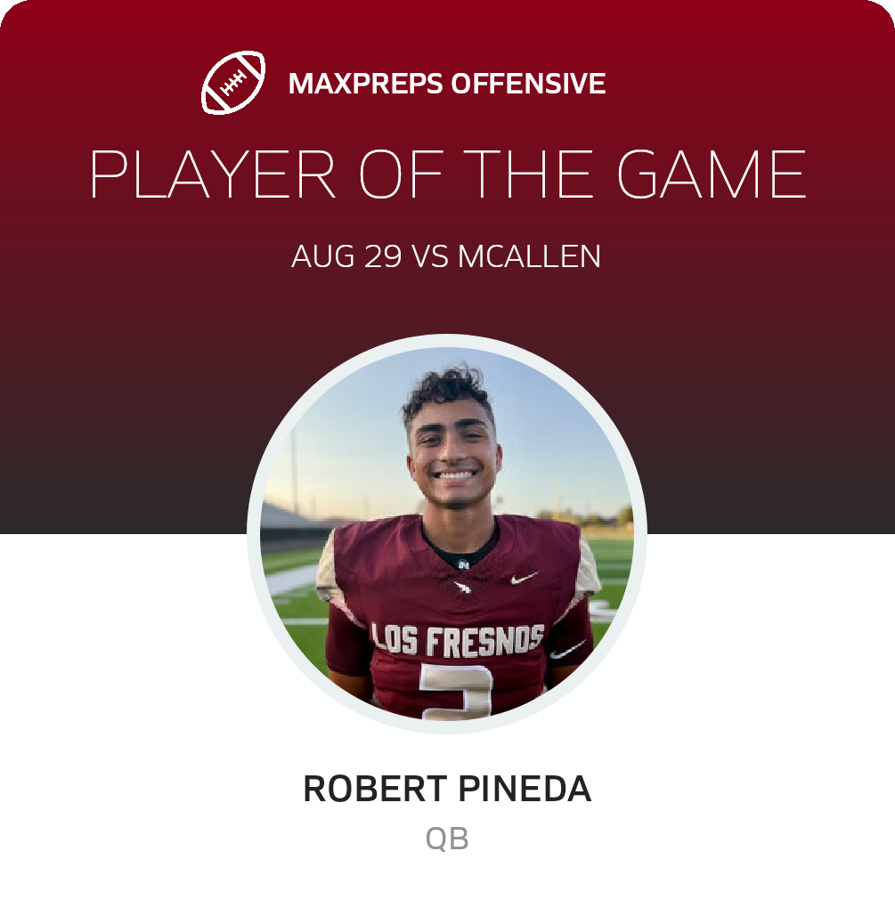 Robert Pineda's High School Career Home