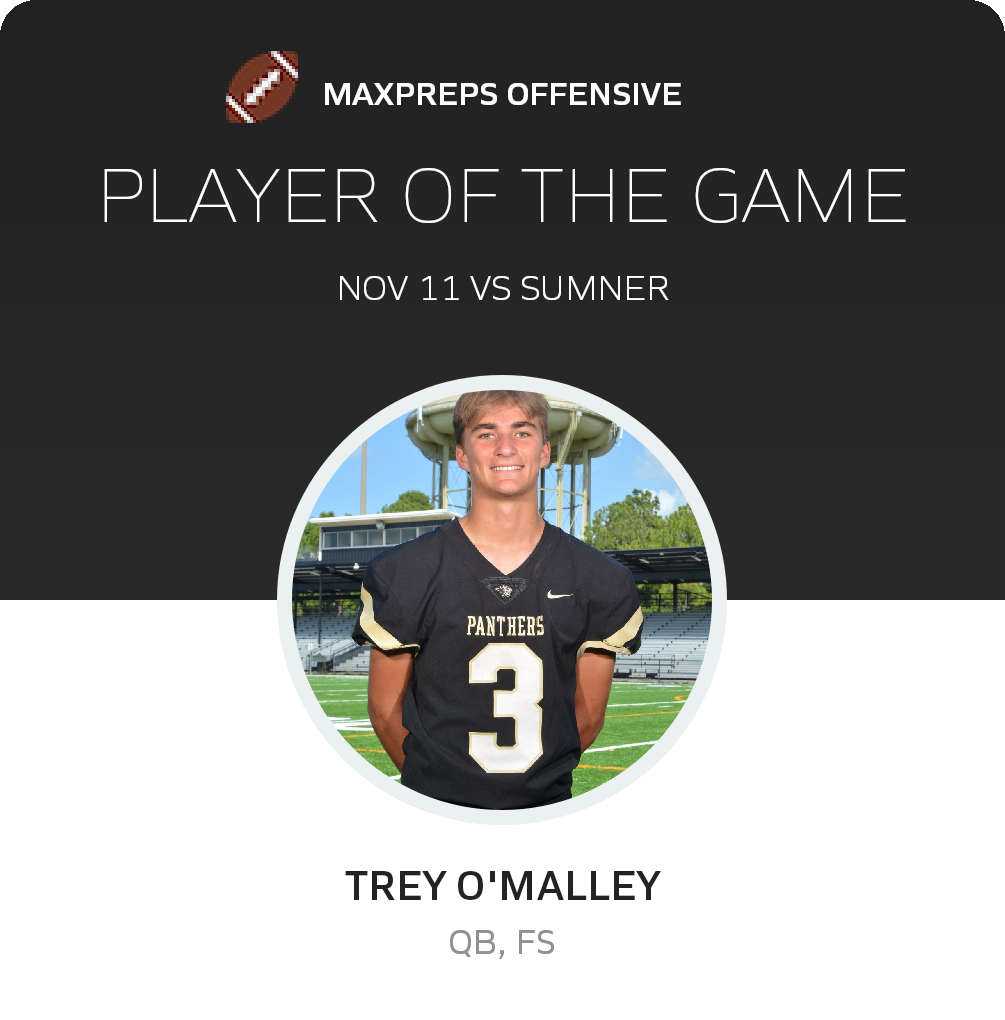 Trey O'Malley | Plant HS, Tampa, FL | MaxPreps