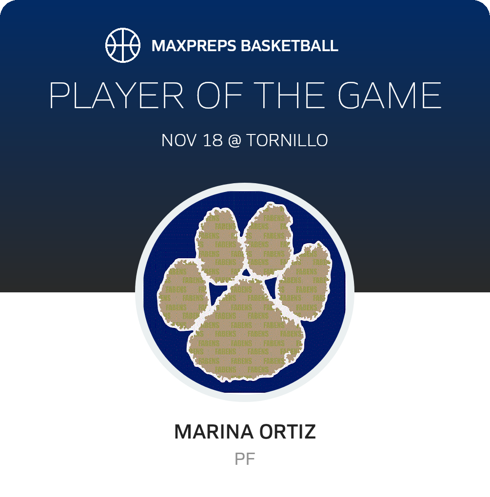 Fabens vs Tornillo | Girls Basketball | 11/18