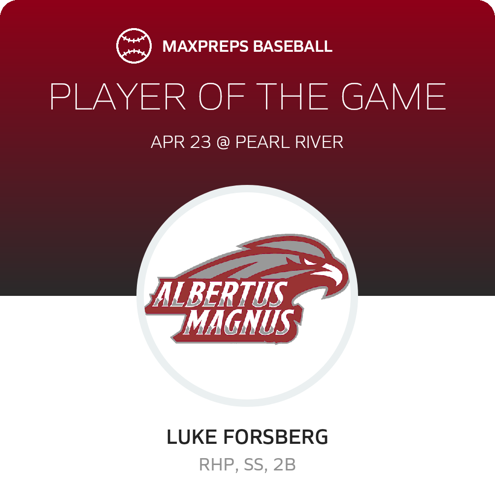 Albertus Magnus vs Pearl River | Baseball | 4/23