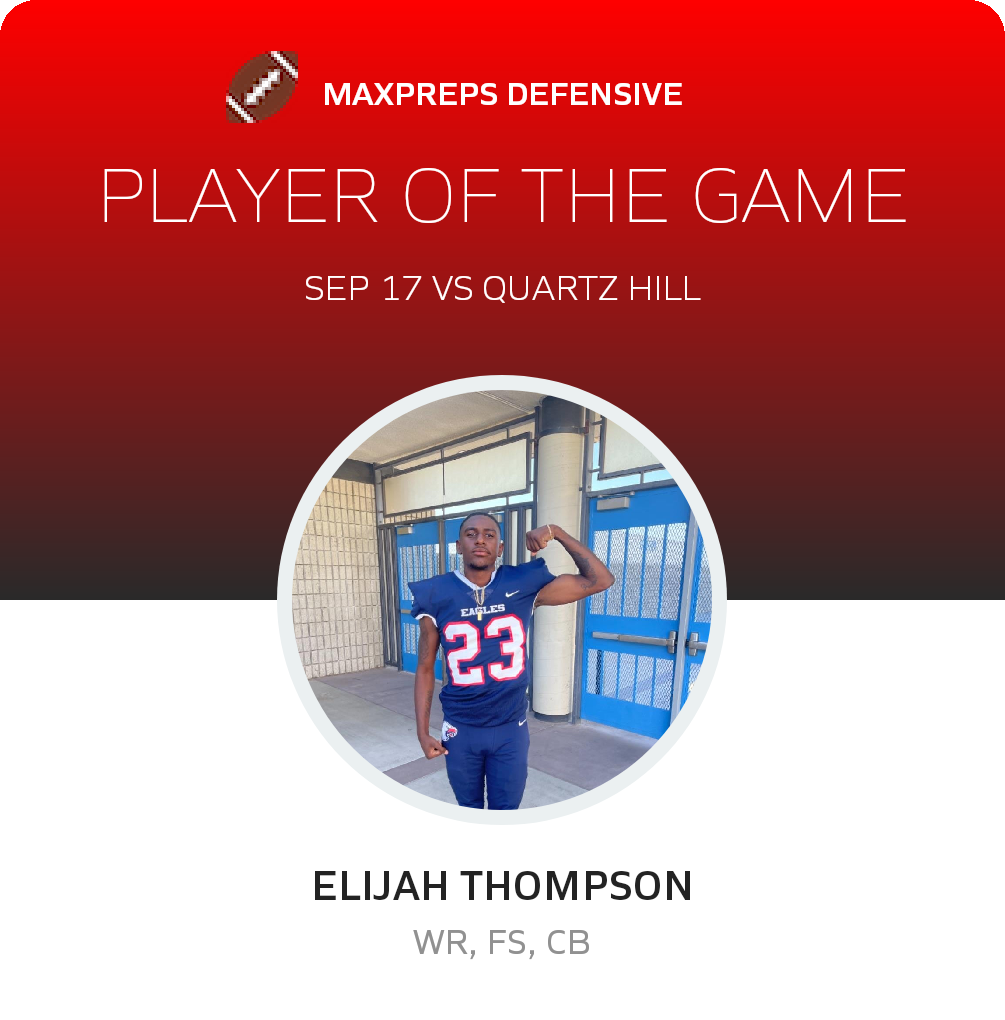 Elijah Thompson | Lancaster HS, Lancaster, CA | MaxPreps