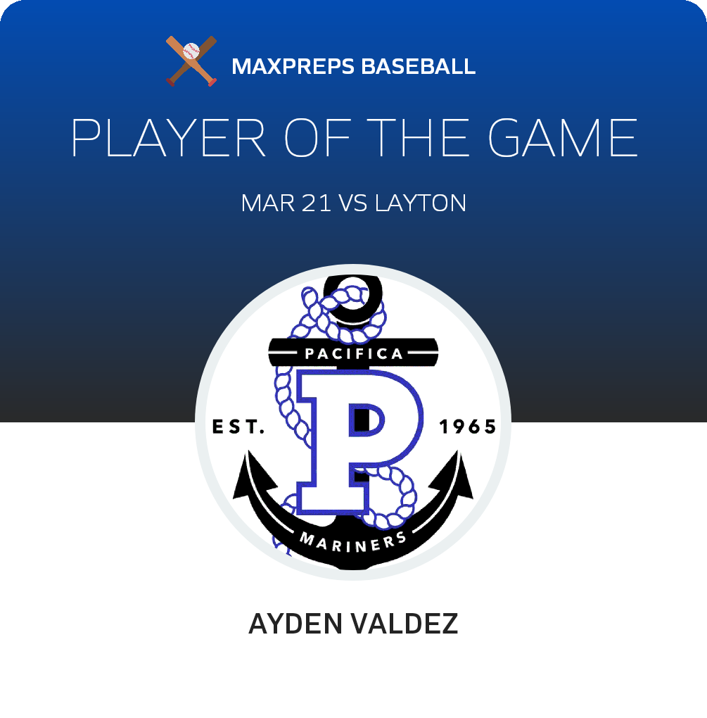 Ayden Valdez's Pacifica High School Career Home