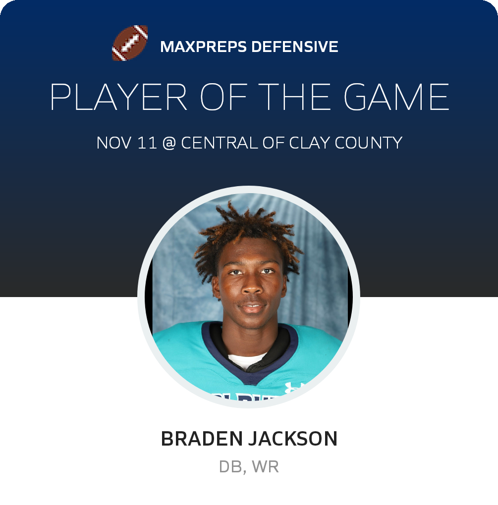 Braden Jackson's High School Career Home